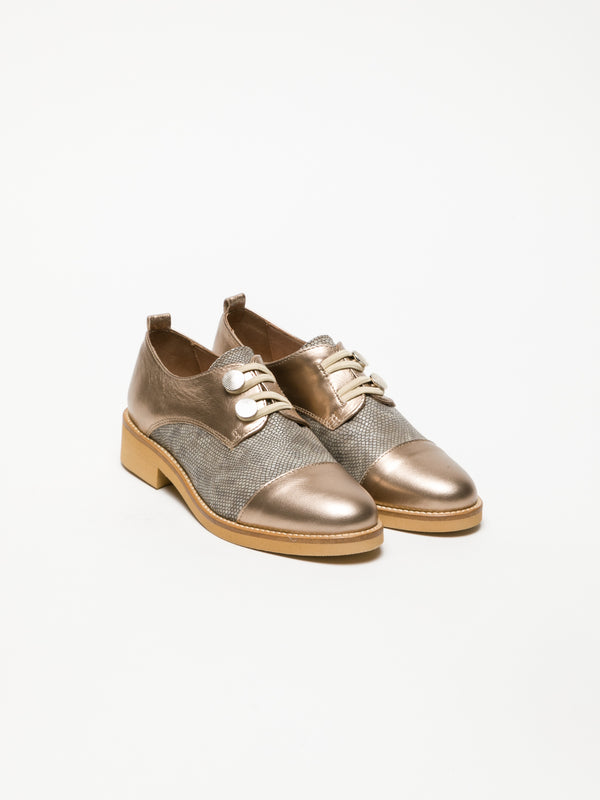 Foreva - Sapatos Derby em Dourado - Overcube